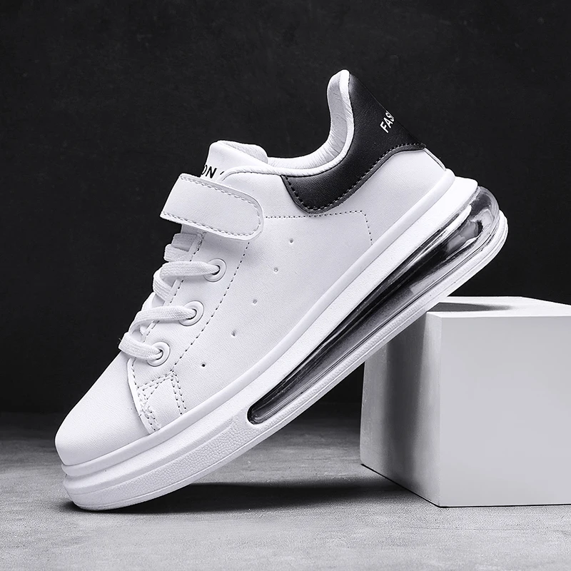 Autumn-Kids-White-Sneakers-Leisure-Soft-Bottom-Fashion-Boys-Girls-Sport ...