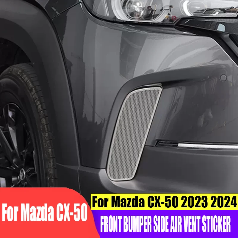 For-Mazda-CX-50-2023-2024-The-front-bumper-side-air-vent-sticker-has ...