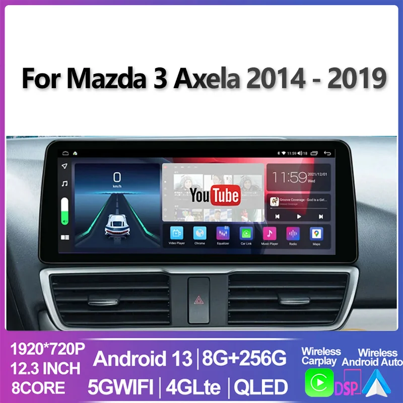 2DIN-For-Mazda-3-Axela-2014-2019-Car-Radio-Multimedia-Android-13-Player ...