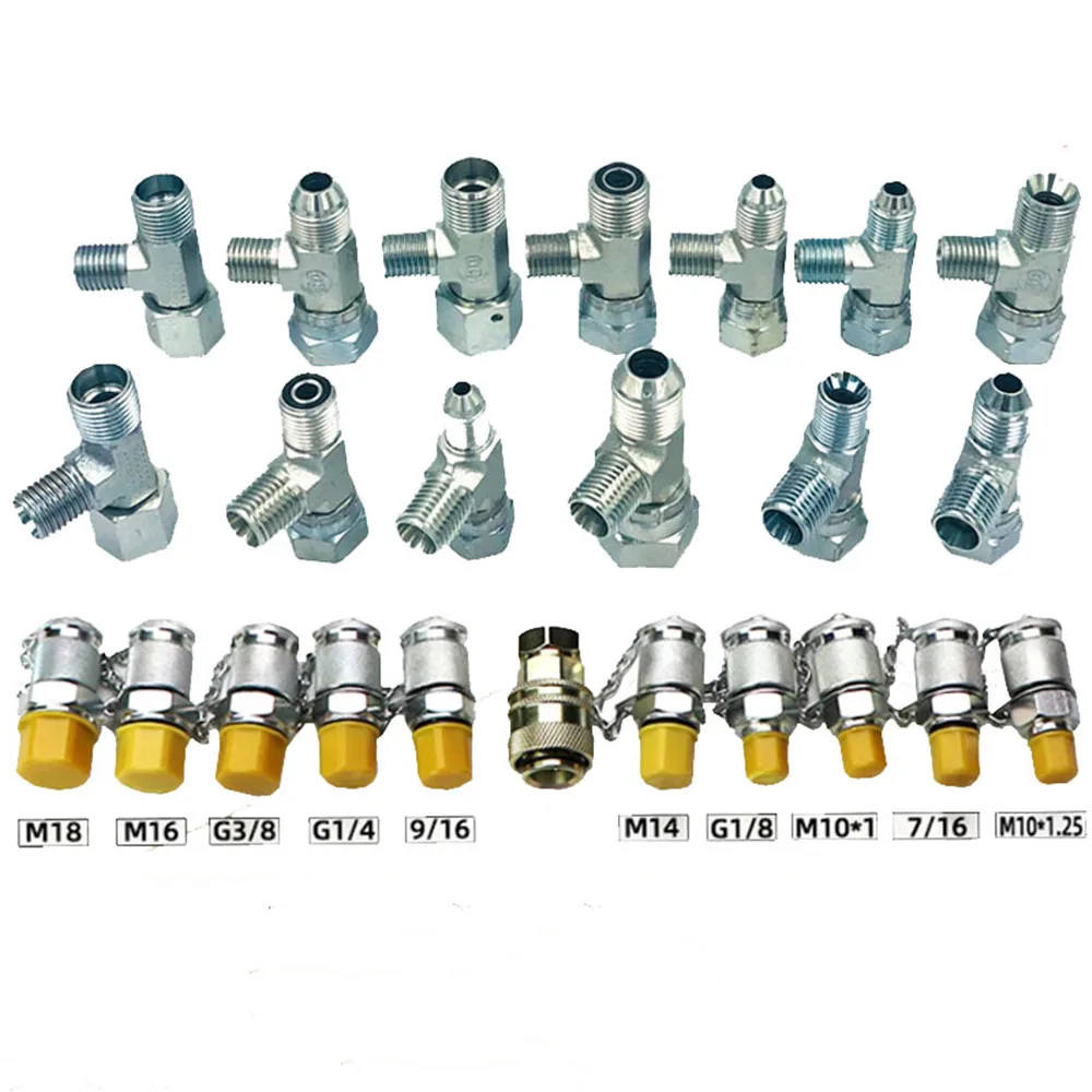 15pcs-set-Test-Coupling-For-Hydraulic-Excavator-Pressure-Gauge-Test-Kit ...