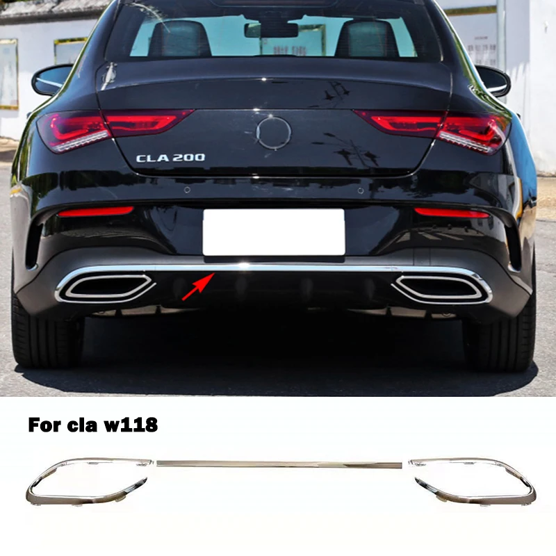 A1188852102 A1188852202 A1188851902 Rear Diffuser Bumper Chrome ...