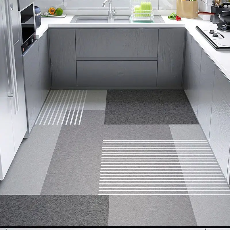 Waterproof-and-Oil-Proof-Kitchen-Floor-Mat-Imitation-Leather-Carpet ...