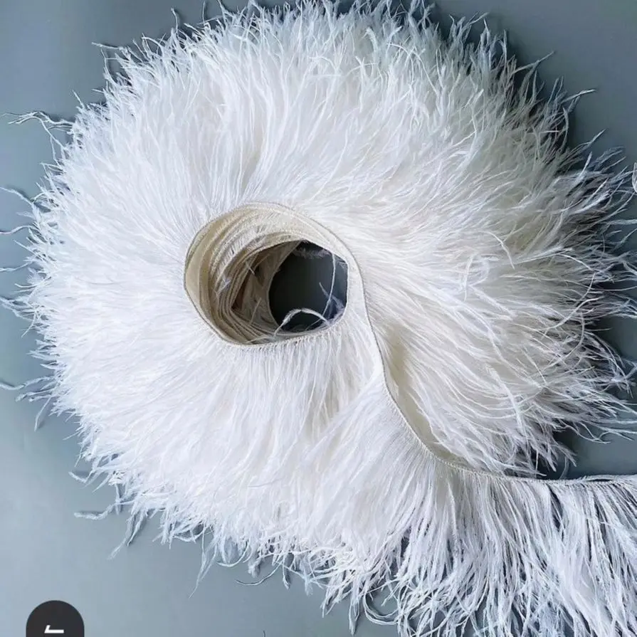 Gro-handel-Wei-Strau-en-Feder-Trim-f-r-Hochzeit-Party-Kleid-Dekorative ...