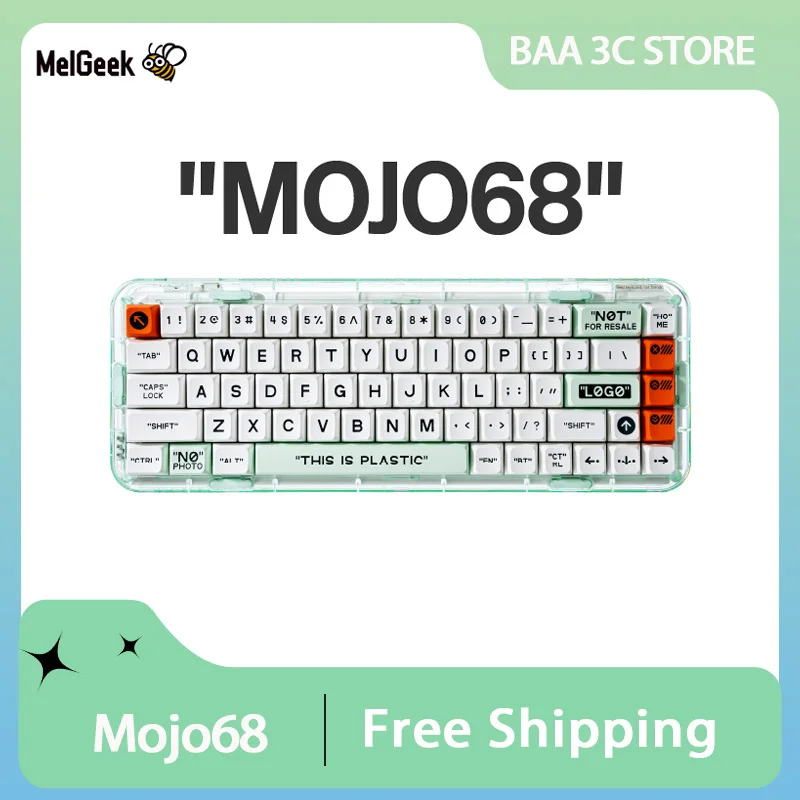 Melgeek-Mojo68-Mechanical-Keyboard-Three-Mode-Wireless-Bluetooth ...
