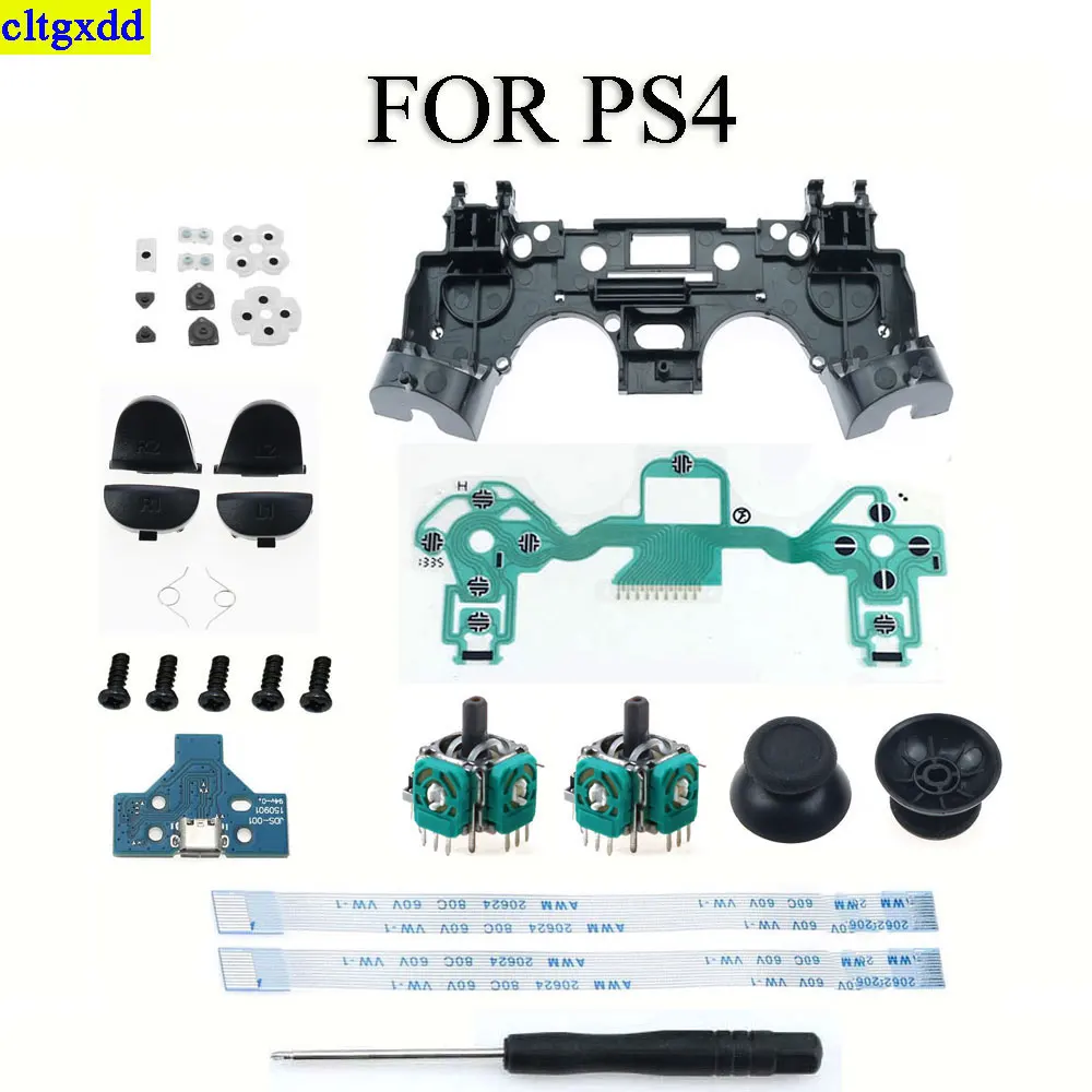 1 conjunto de para ps4 l1 r1 l2 r2 botão de gatilho 3d analógico ...