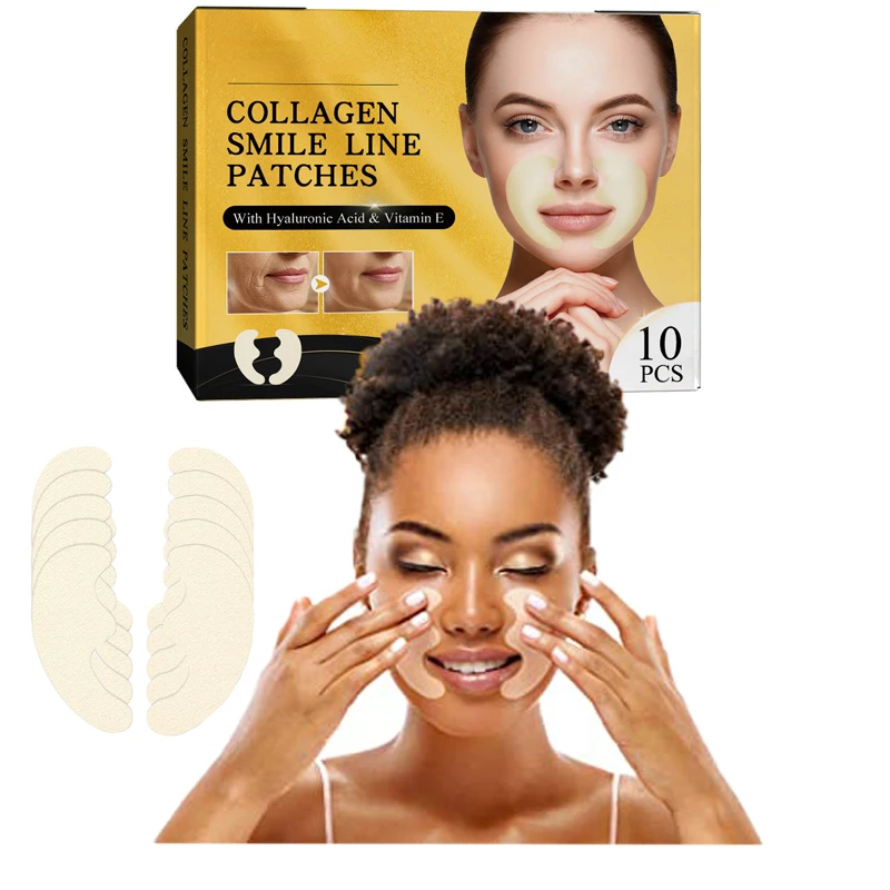 10Pc-Frown-Line-Removal-Smile-Line-Patches-Anti-Wrinkle-Facial-Strips ...