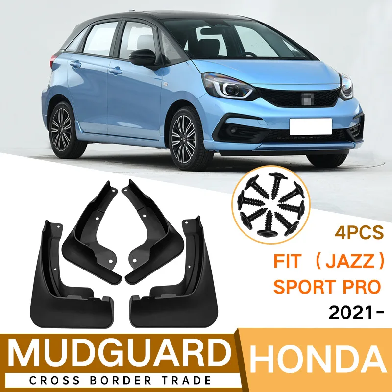 Mud-Flaps-For-Honda-Fit-Jazz-Sport-Pro-2021-MudFlaps-Front-Rear-Fender ...