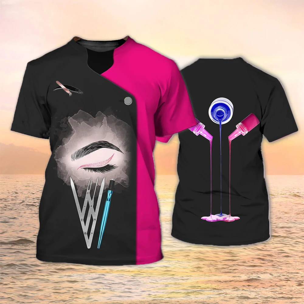 Make-Up-Artist-T-Shirts-Cosmetics-Cosmetician-3D-Print-Streetwear-Men ...