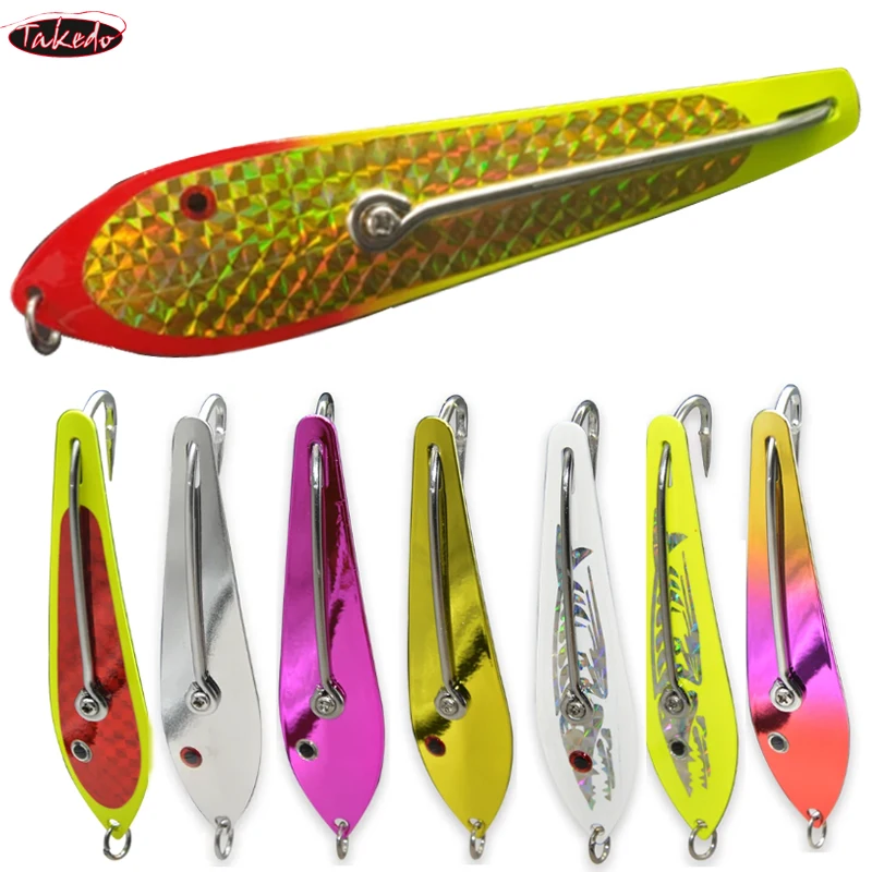 TAKEDO-10-81G-cucchiaio-Jigging-lure-JY56-Fishi-a-forma-di-metallo ...