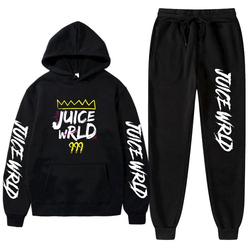 JUICE-WRLD-Print-Men-Women-Tracksuit-Set-Casual-Hoodie-And-Pants-2pcs ...
