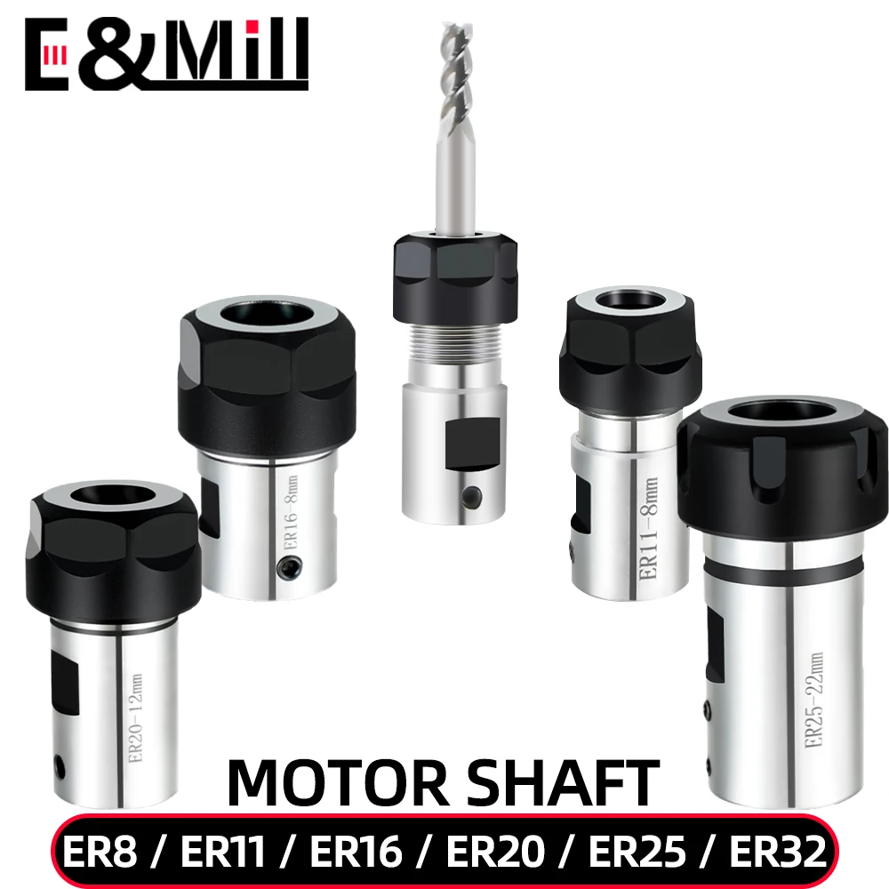 ER8-ER11-ER16-ER20-ER25-Collet-Chuck-Spindle-Motor-Shaft-Extension-Rod ...