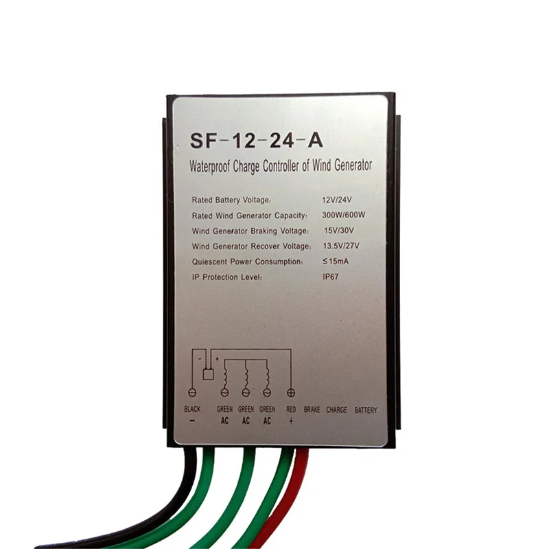 Waterproof Wind Generator Charge Controller 300w/400w/500w/600w 12v/24v ...