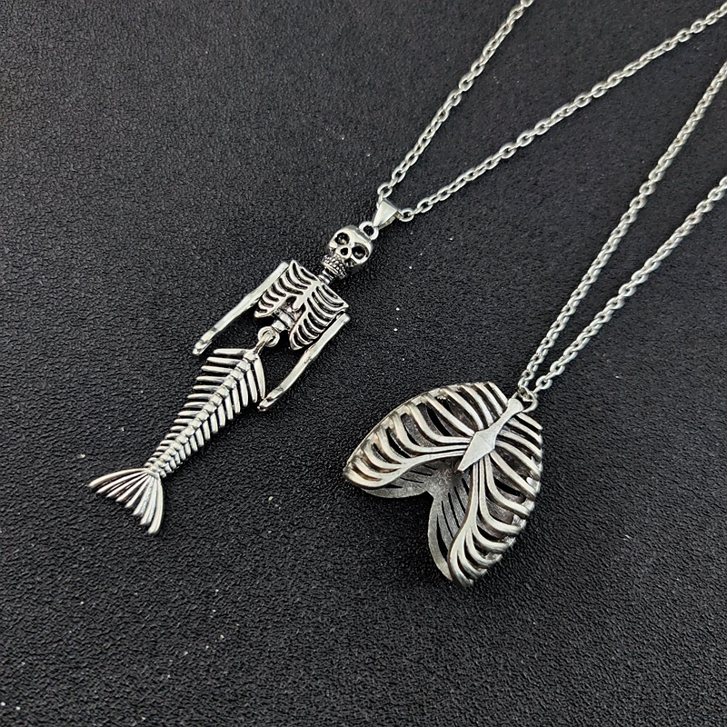 Human Rib Cage Body Chest Necklace for Men Women Anatomy Anatomical ...