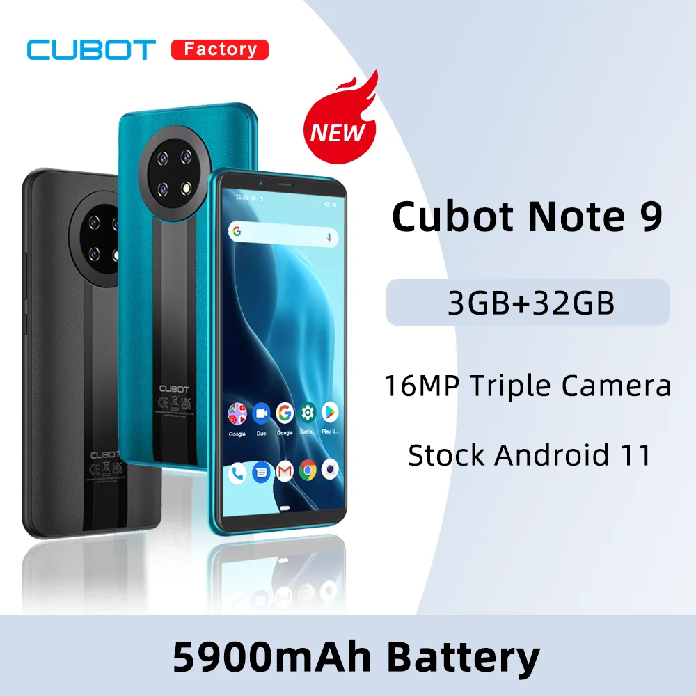 Cubot-Nota-9-Smartphone-Dual-SIM-Tela-5-99-3GB-32GB-C-mera-Tripla-16MP ...
