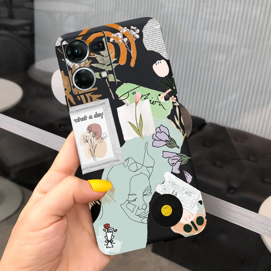 Generic For Oppo Reno7 4G Case CPH2363 Oppo F21 Pro 2022 Lovely Art ...