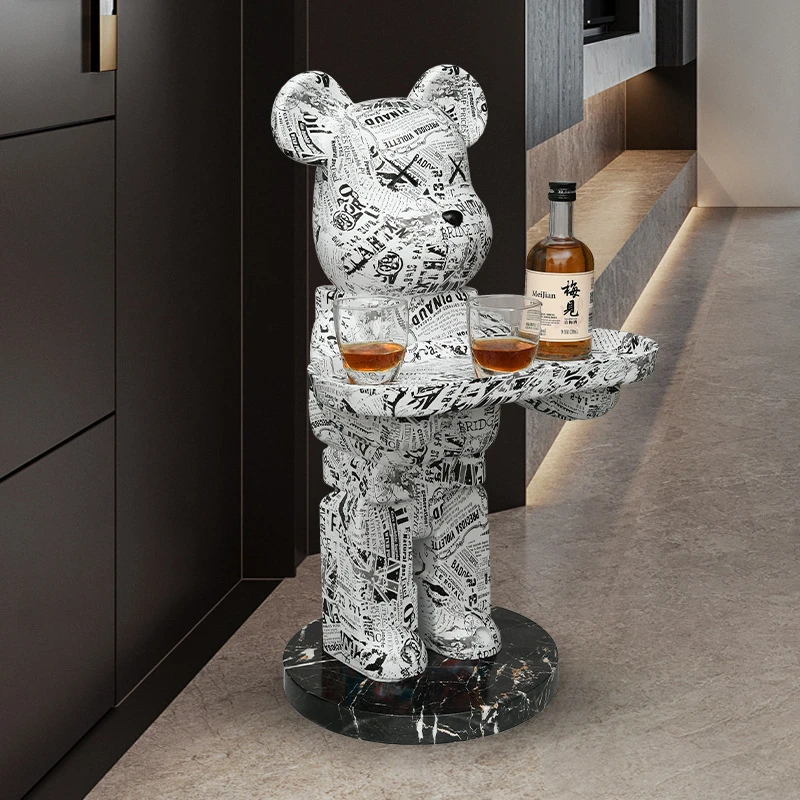 Bearbrick oso violento de 72CM, bloques de construcción, adornos de ...