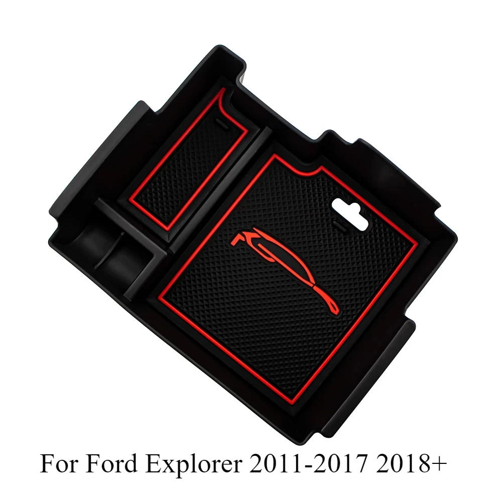 Car Armrest Storage Box Coin Tray Center Console Organizer Case ...
