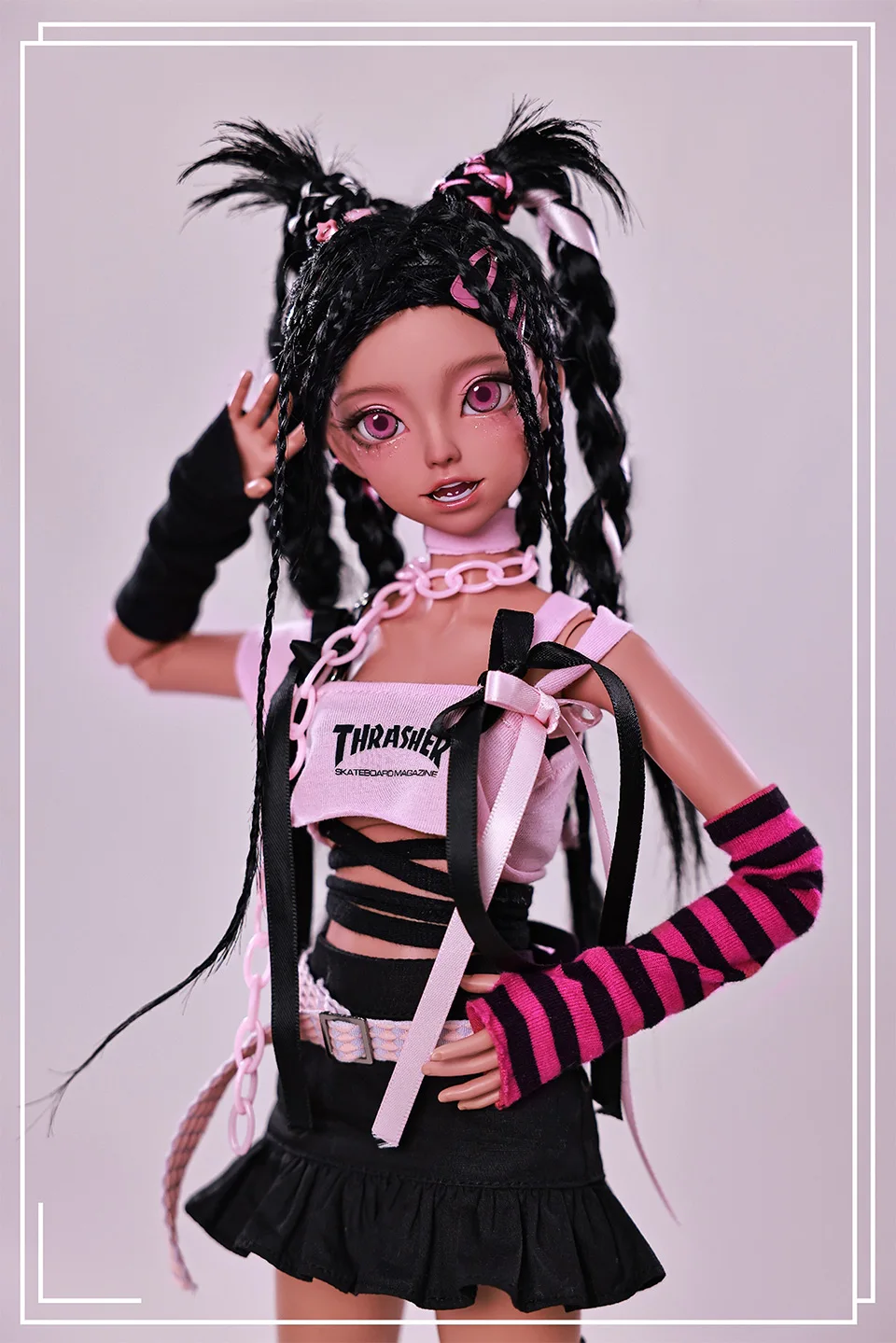 ShugaFairy Emery Bjd Doll 1/4 Lolita Pink Rock Rivet Style Y2K ...