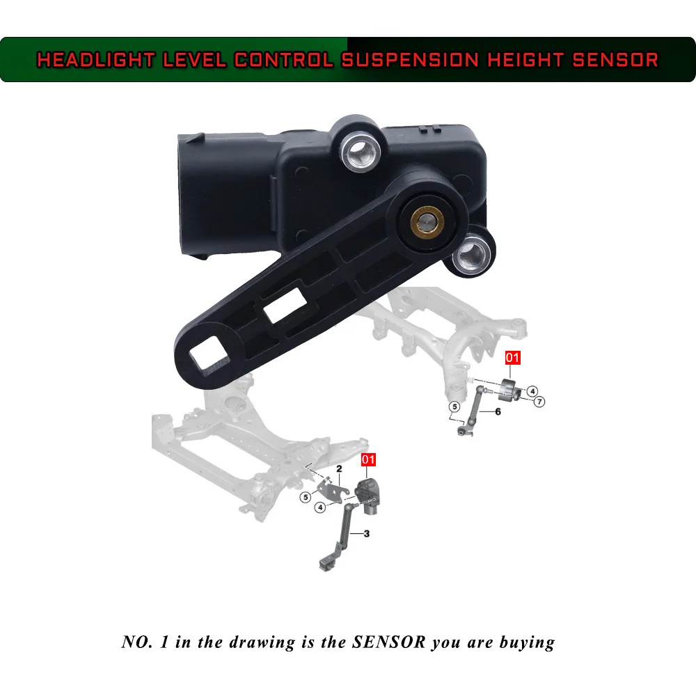 Headlight Levelling Suspension Height Level Sensor for BMW XM X3 X4 X5 ...