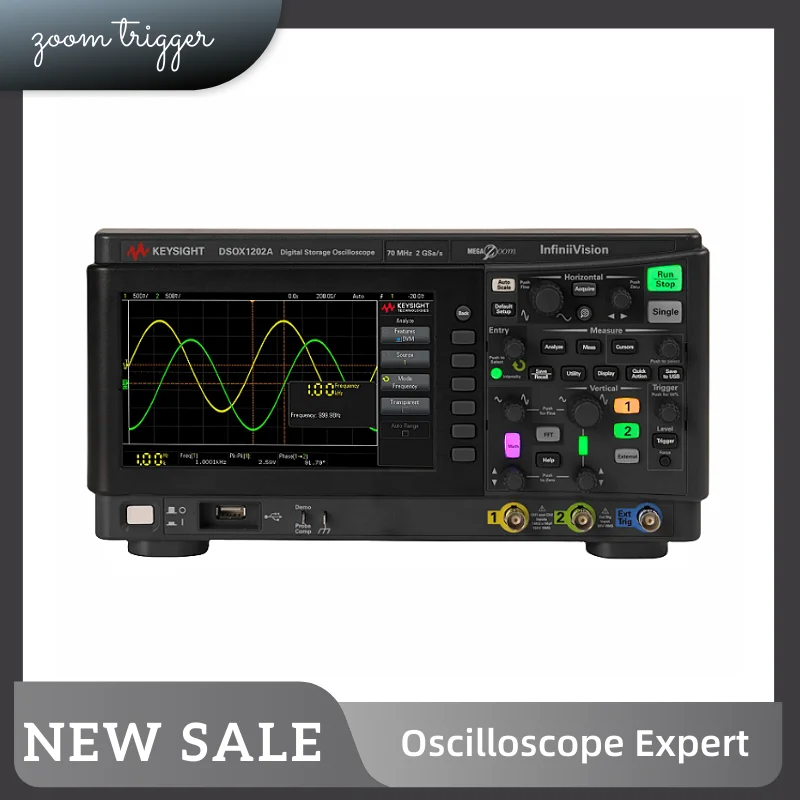 Keysight-Oscilloscope-DSOX1202A-70-MHz-2-Channel-2-InfiniiVision-w ...
