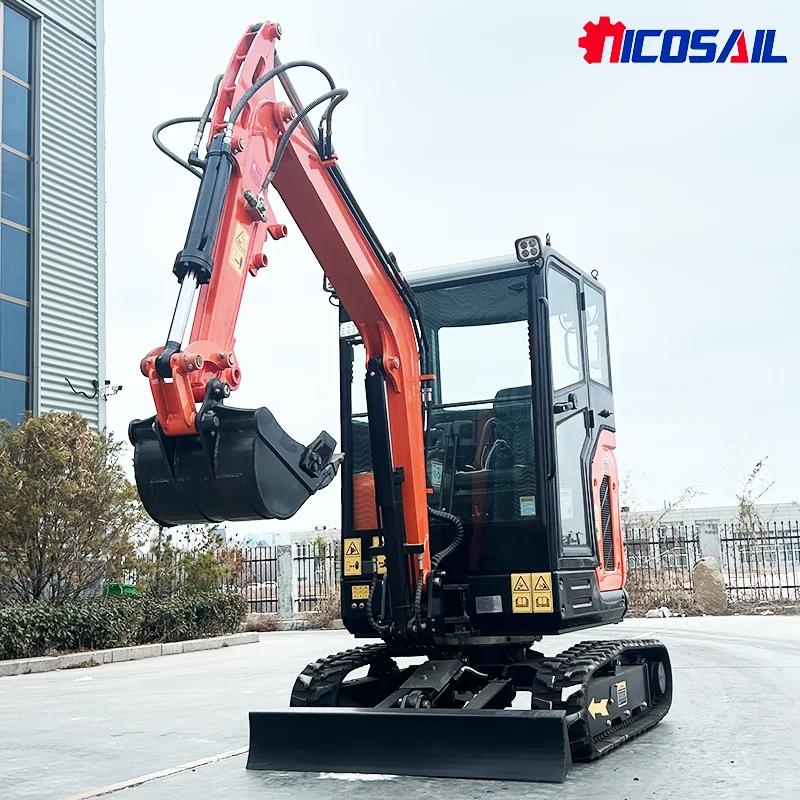 2.5 Ton Mini Digger Mini Excavator for Sale with Diesel Engine Crawler ...