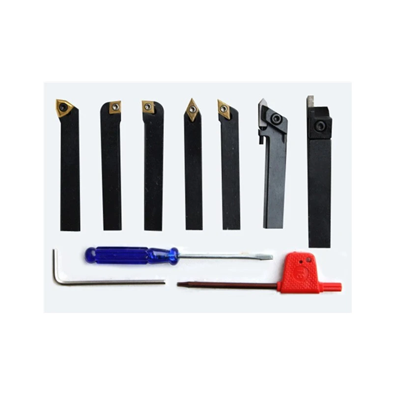 8mm 7pcs/set Indexable Lathe Cutting Tool Set With Inserts For Cnc ...