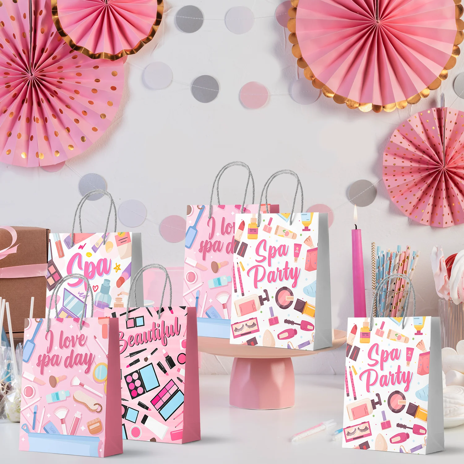 16pcs Spa Party Favor Bags Spa Party Gift Bags Spa Party Goodie Bags ...