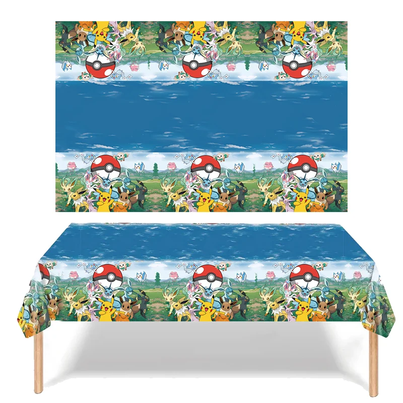 20-10-5pcs-Pokemon-Tablecloth-Birthday-Decoration-Disposable-Tableware ...