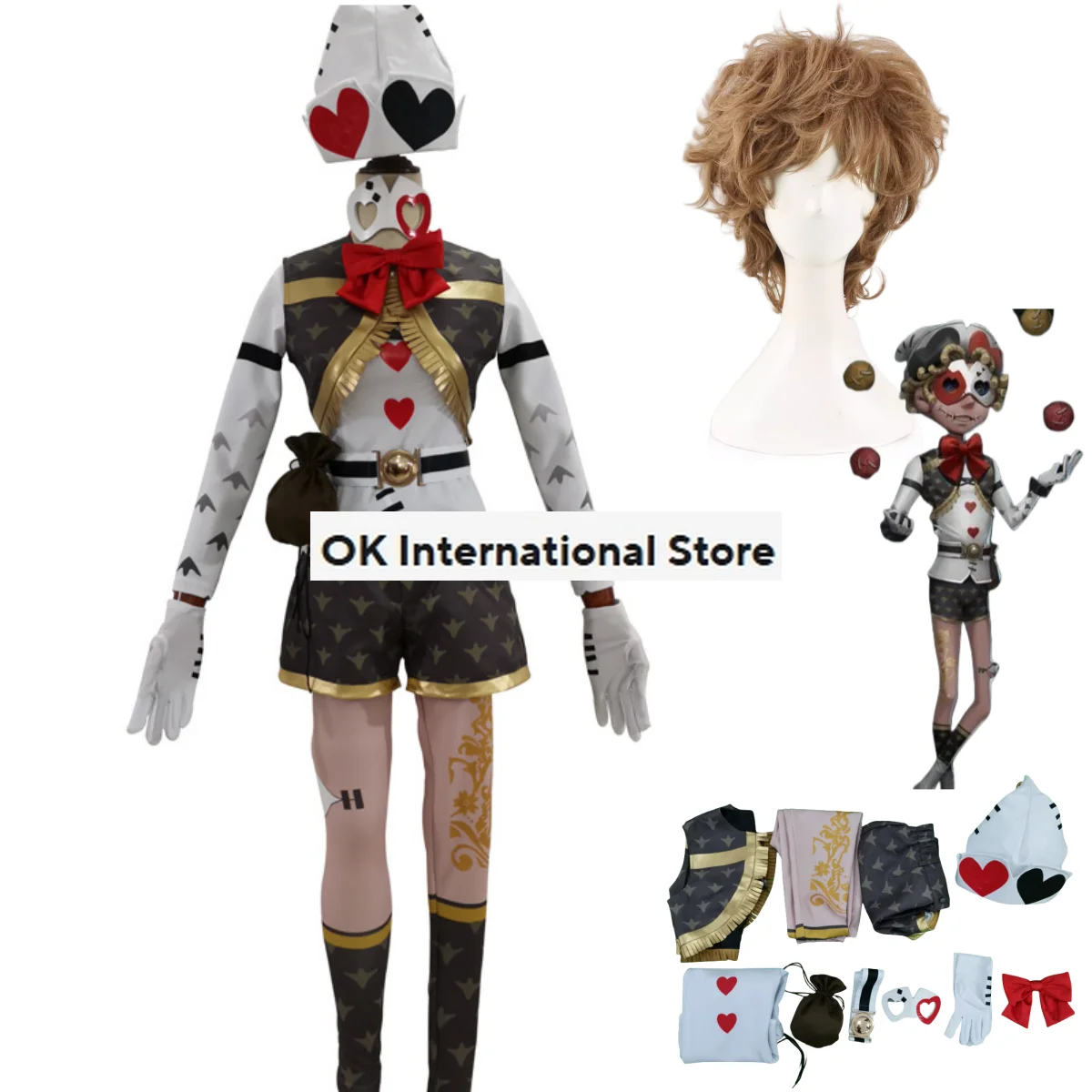 Anime-Game-Identity-Mike-Morton-Cosplay-Costume-Acrobat-Mr-Sparrows-Wig ...