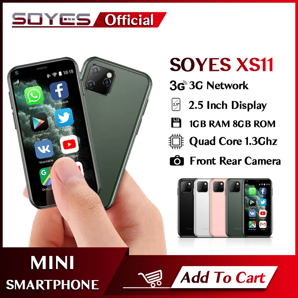Original soyes xs11 mini telefone celular android 3d corpo de vidro ...