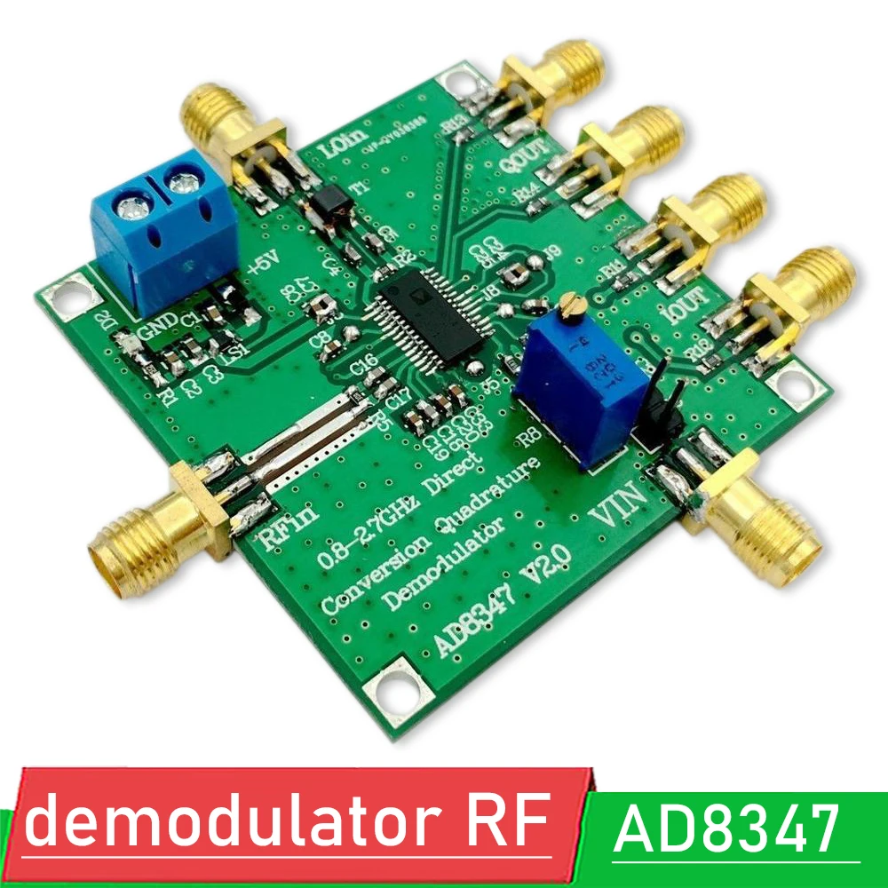 AD8347-800MHz-TO-2-7GHz-Downconversion-Wideband-Quadrature-IQ-demodulator-RF-FOR-HAM-radio ...
