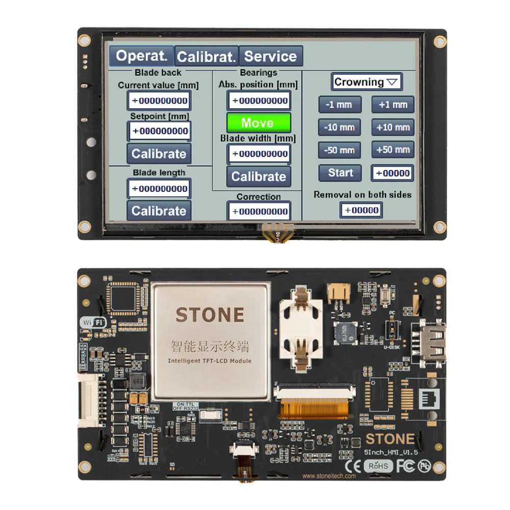 Pantalla LCD TFT de serie HMI inteligente, 3,5-10,4 pulgadas, con ...