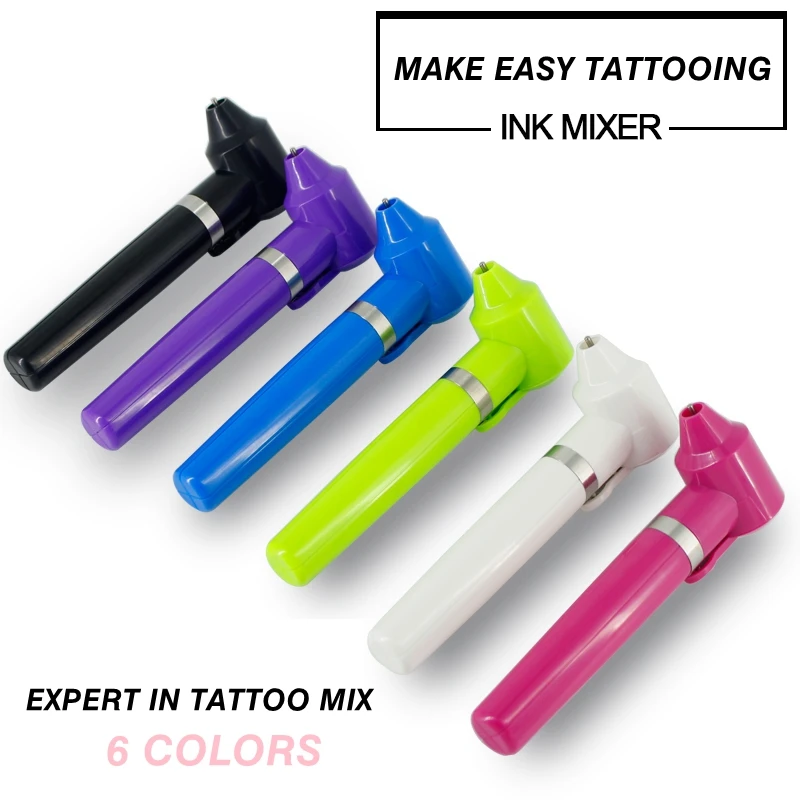 Tattoo-Ink-Mixer-Pigment-Stirrer-With-5-Sticks-Mixing-Tattoo-Machine ...