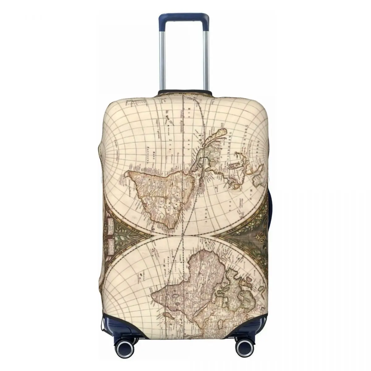 Map-Of-The-World-Print-Luggage-Protective-Dust-Covers-Elastic ...