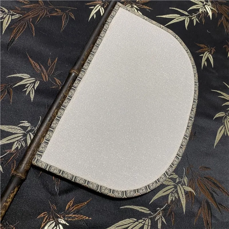 2024-Purple-Bamboo-Fan-with-Long-Handle-Knife-Shape-Fan-Hanfu ...