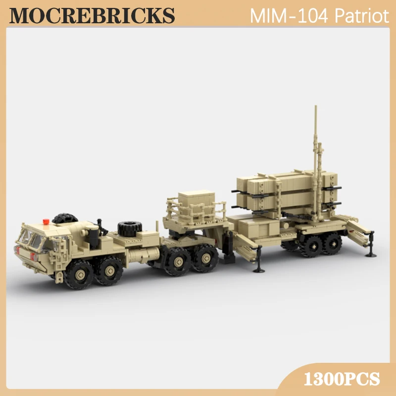 WW-II-Air-Defense-Missile-System-MOC-Building-Block-Armas-Modelo-Bricks ...