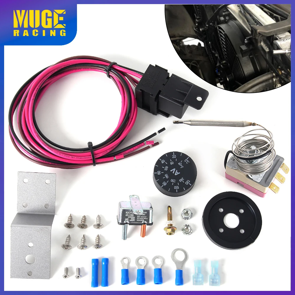 MUGE-Adjustable 60A Thermostat Control 32F To 248F Relay Wire Kit With ...