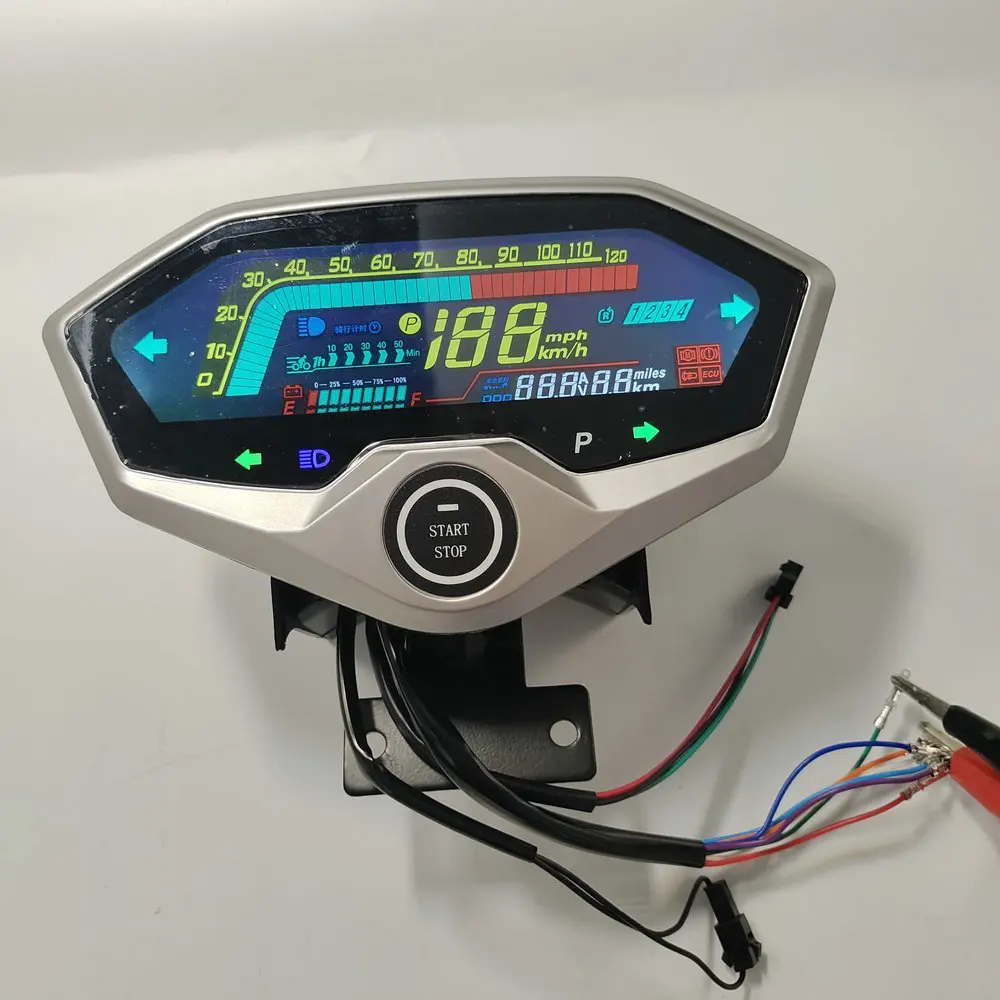 Electric-Motorbike-DASHBOARD-Scooter-Display-TRICYCLE-Speedometer-48V ...