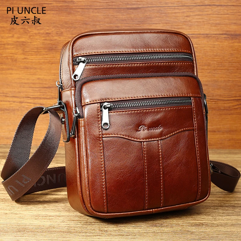 New Men Bag Genuine Leather Man Bags Brand Crossbody Shoulder Bag For ...