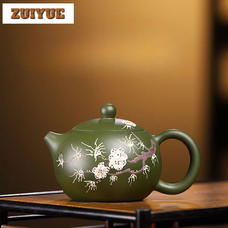 220ml-Creative-Yixing-Purple-Clay-Teapots-Handmade-Colored-Drawing ...