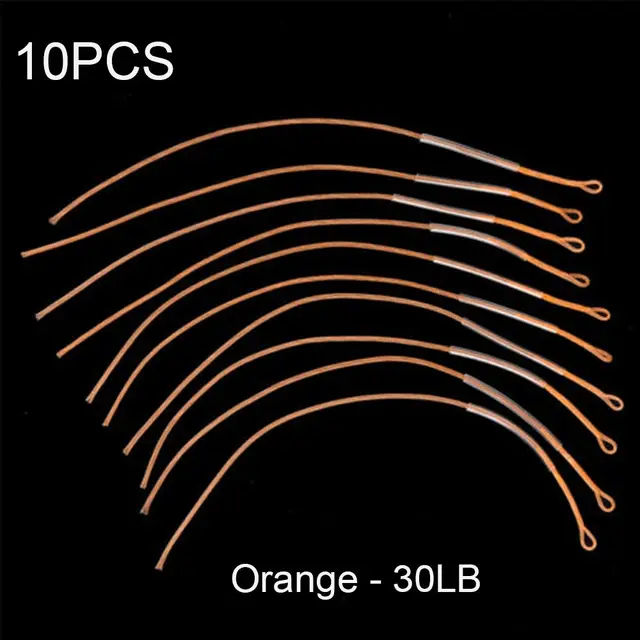 10pcs/Set Fly Fishing Braided Line Loop Connector Leader Loops 50LB 30 ...
