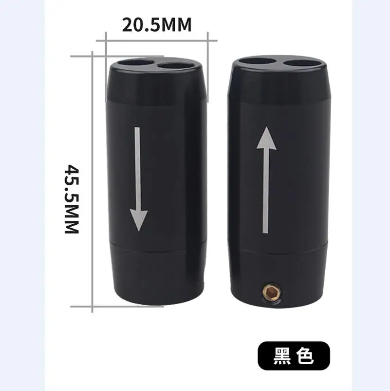 4pcs HiFi Aluminium Y Splitter Speaker Audio Power Cable Wire Adapter ...