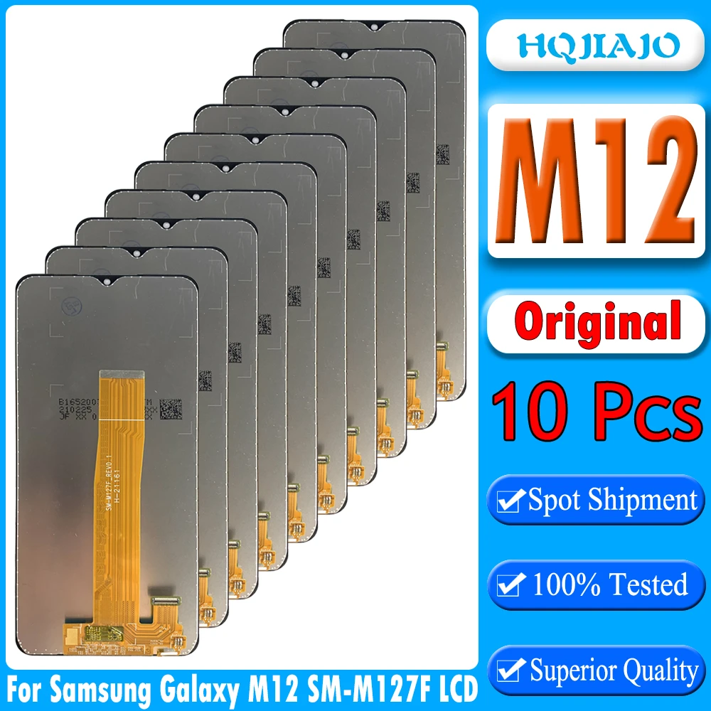 10pcs 6.5'' Original For Samsung Galaxy M12 M127 Lcd Display Touch ...