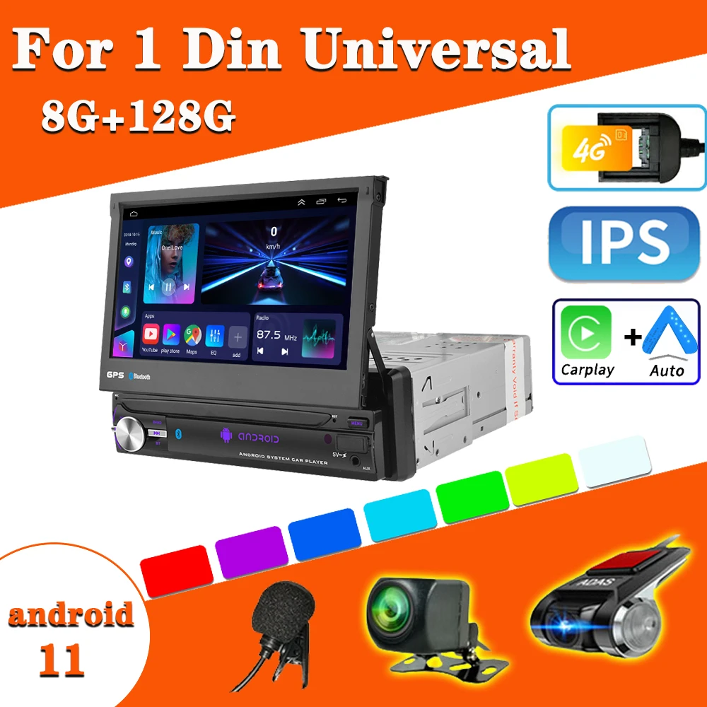 360 Auxiliary System Android 10 1 Din Car Radio Multimedia Video Player ...