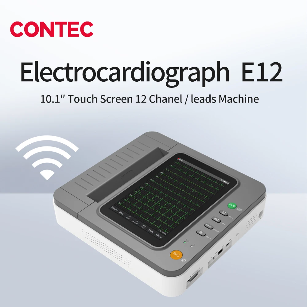 CONTEC-Digital-12-Channel-Lead-EKG-PC-Sync-software-WiFi-Color-HD ...