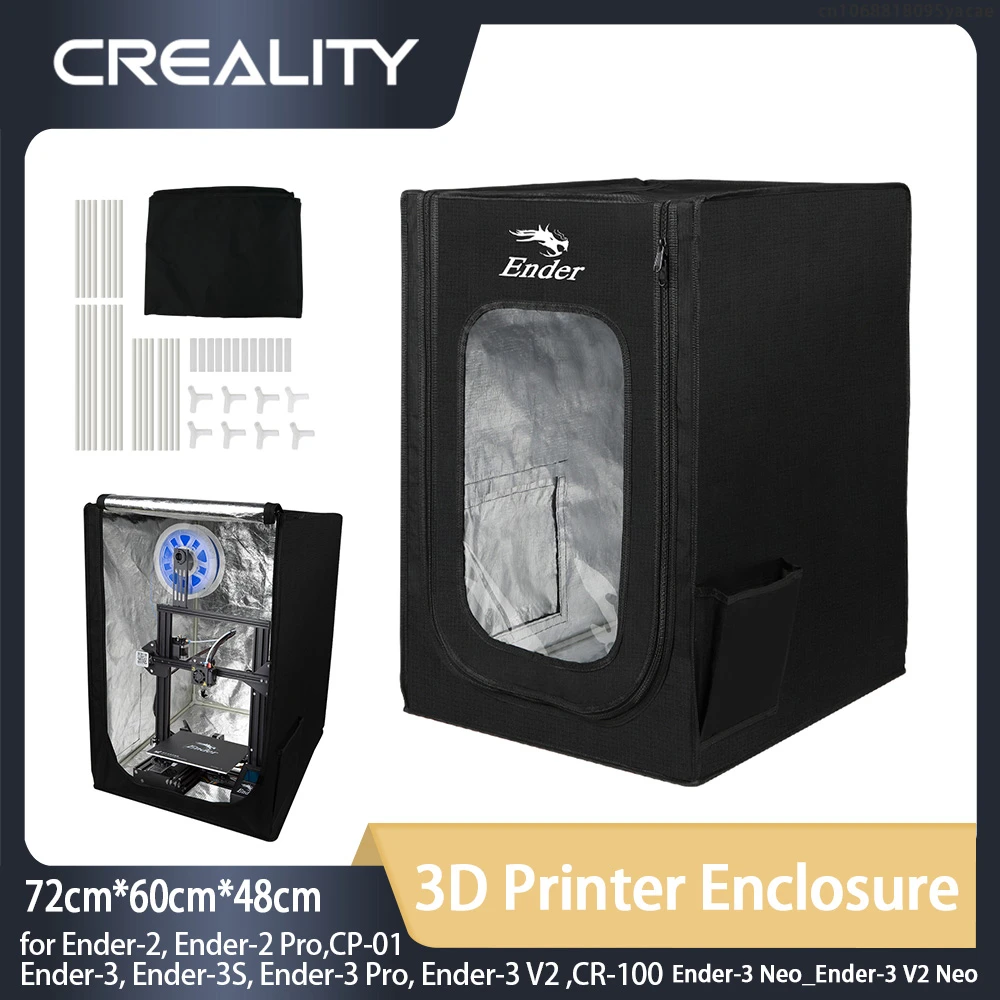 CREALITY Ender 3D Printer Enclosure Upgrade Fire Retardant Easy to ...