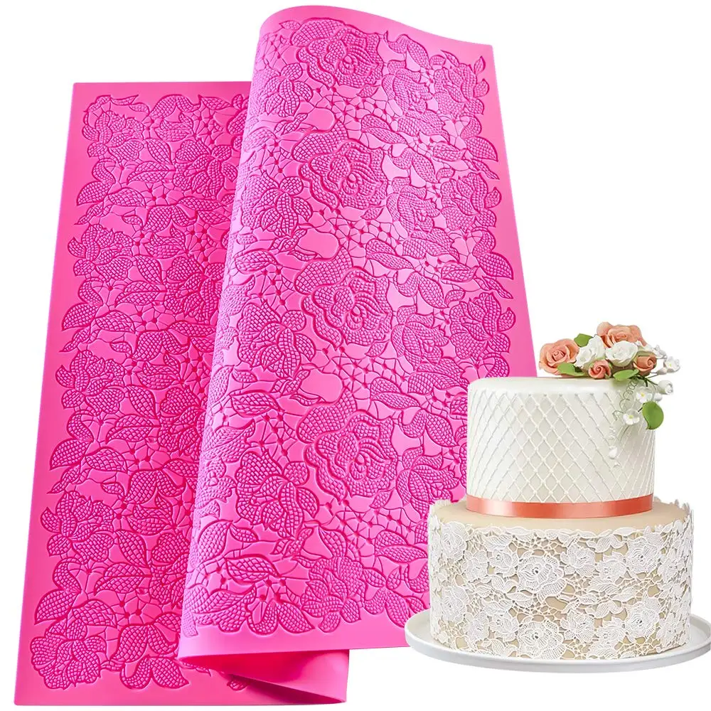 Vintage Traditional Silicone Mold Lace Mat Cake Border Decoration Tools ...