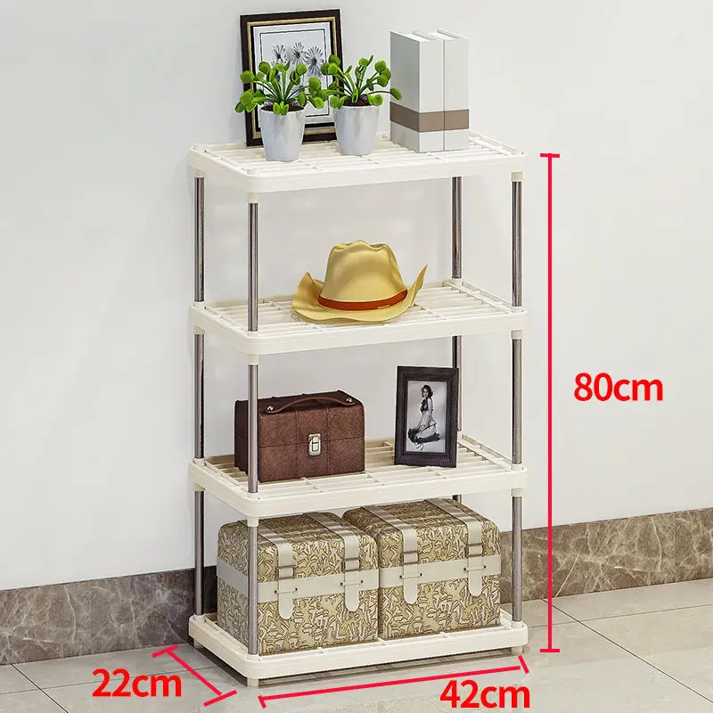 Home Storage Rack Stainless Steel Storage Rack Bathroom Kitchen Shelves ...