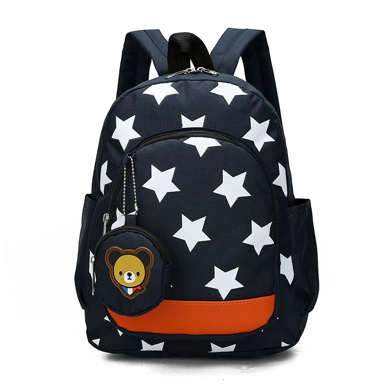 Stars-Printing-Nylon-Children-Backpacks-Kids-Kindergarten-School-Bags ...