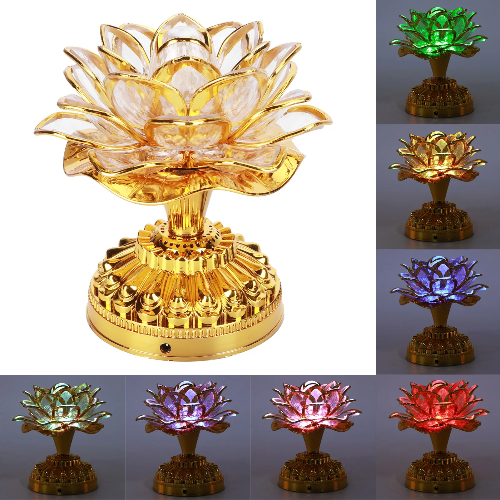 LED-Colorful-Buddhist-Lamp-Environmental-Protection-Buddha-Light ...